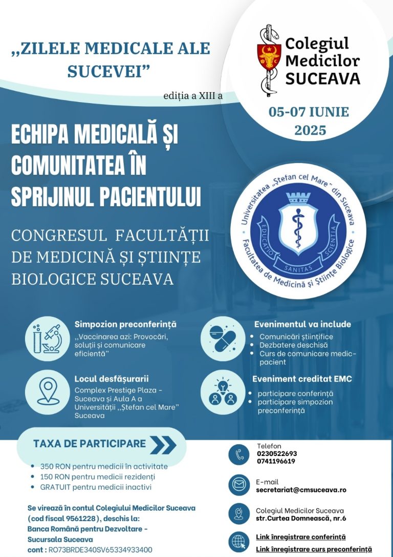 Conferință 2025 - Colegiul Medicilor Suceava